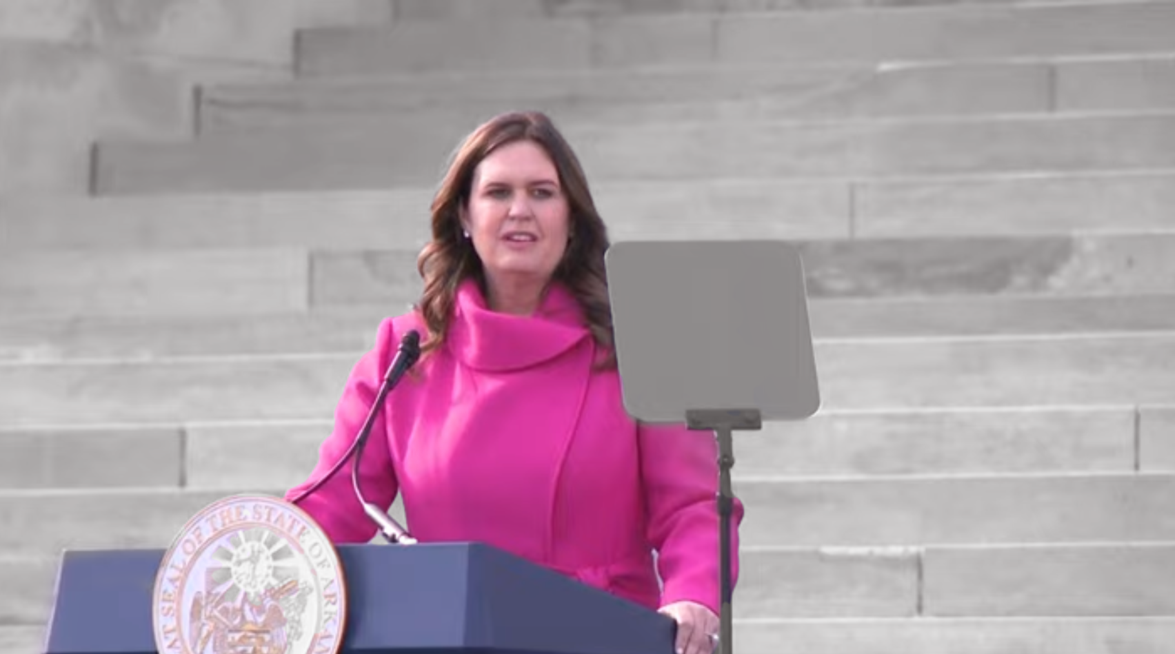 First Woman Gov. Sarah Sanders is an undeniable milestone & bittersweet ...